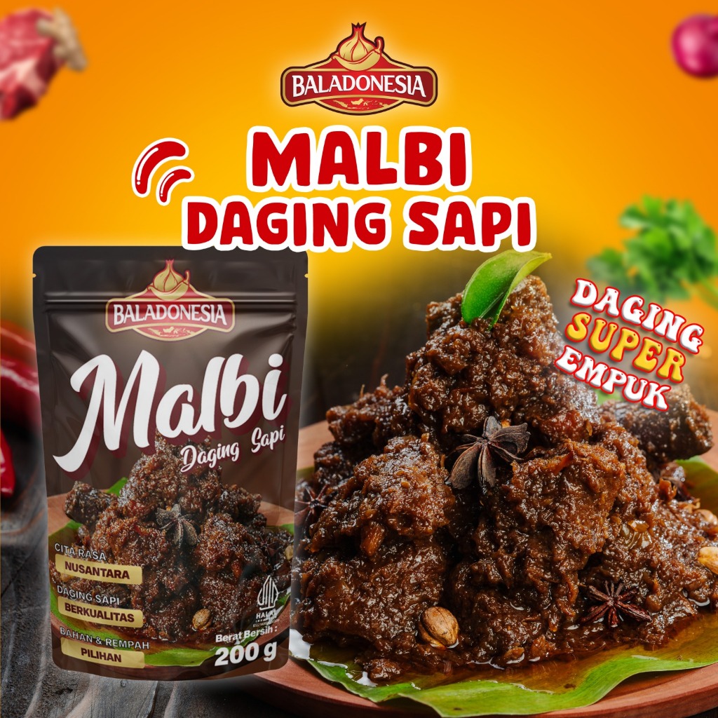Jual MALBI DAGING SAPI / MALBI KHAS PALEMBANG 200 GR / DAGING MANIS ...