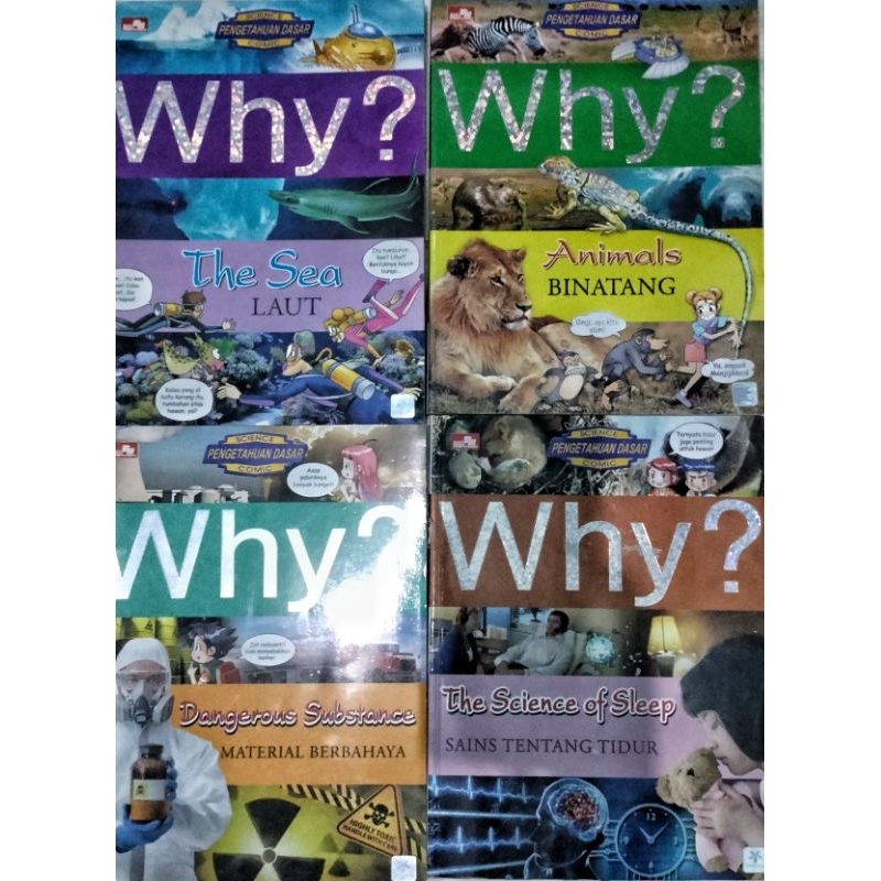 Jual BUKU KOMIK WHY Science Pengetahuan Dasar Series Preloved | Shopee ...