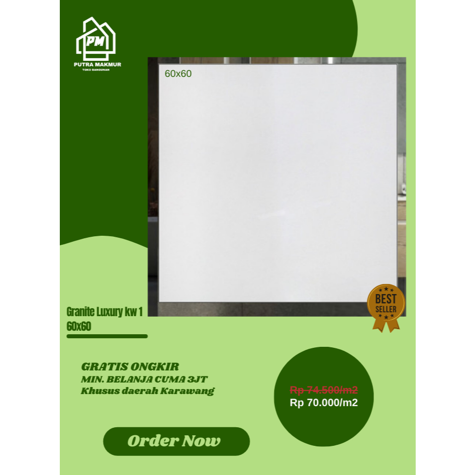 Jual Keramik Murano Asia Tile Putih Polos 40x40 | Shopee Indonesia