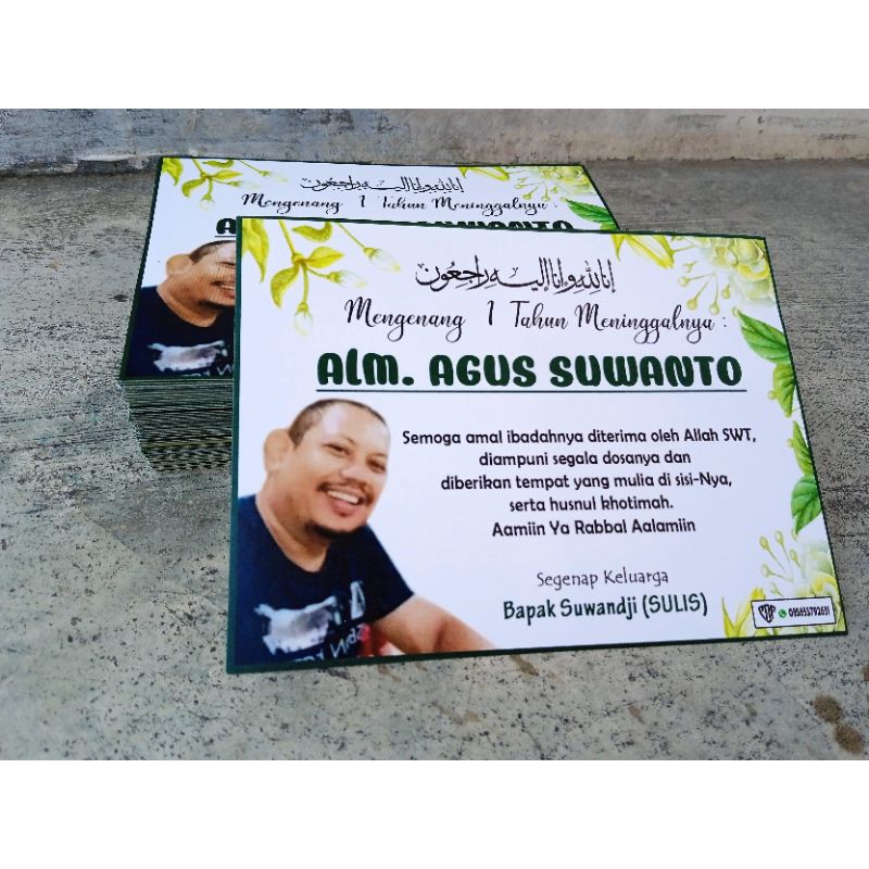 Jual stiker mengenang 1tahun meninggalnya | Shopee Indonesia