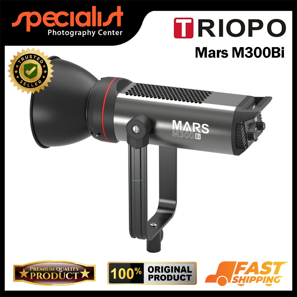 Jual Triopo Mars M300Bi Continuous Bi-Colour LED Video Light 300 Watt ...