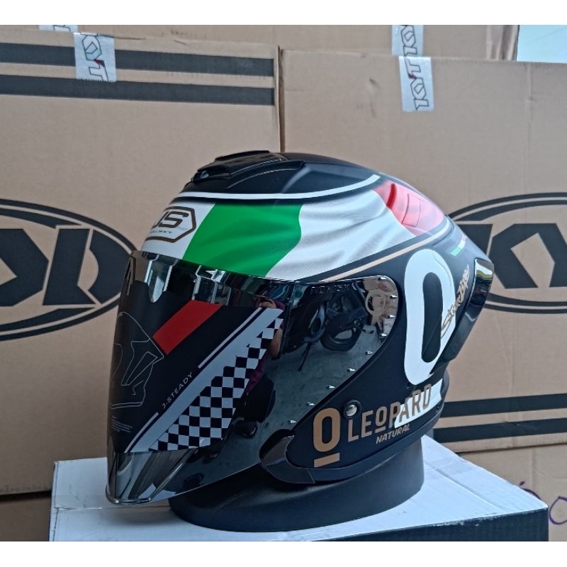 Jual HELM JS ARMOR MOTIF LEOPARD | Shopee Indonesia