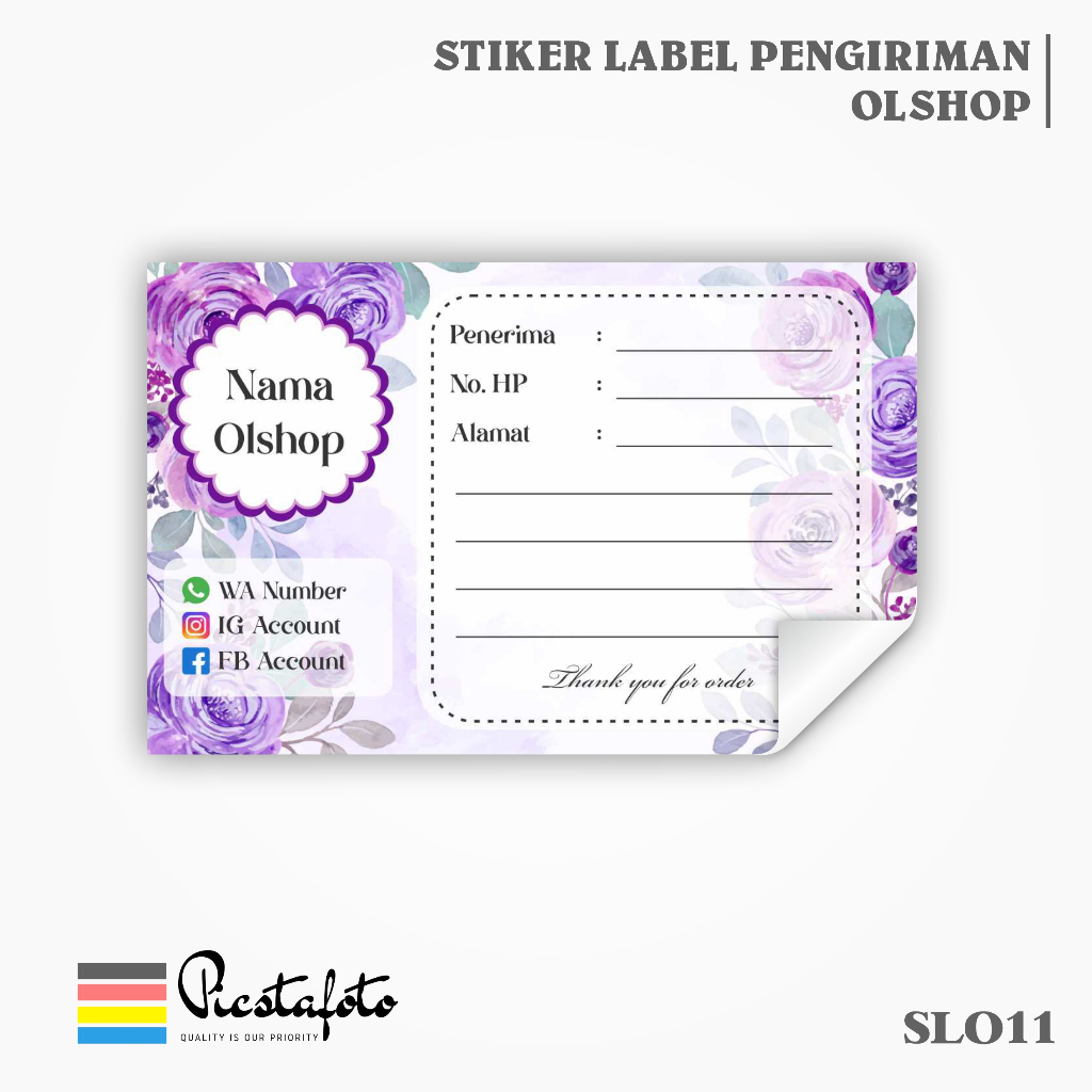 Jual Stiker Label Pengiriman Paket Online Shop Olshop - SLO11 | Shopee ...