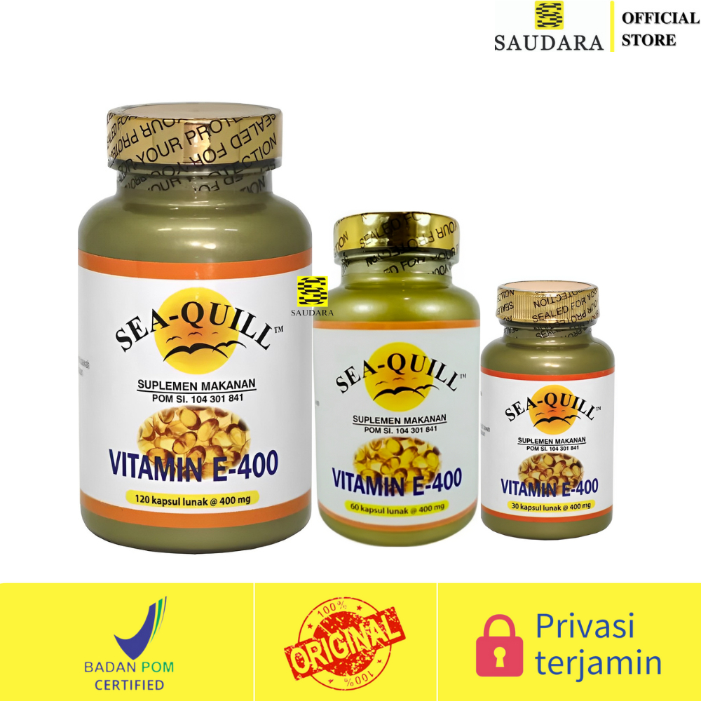 Jual Sea - Quill Vitamin E 400 (30 Softgels), (60 Softgels), (120 ...