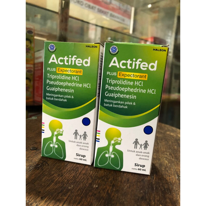 Jual Actifed plus expectorant & Actifed plus cough suppressant /obay ...