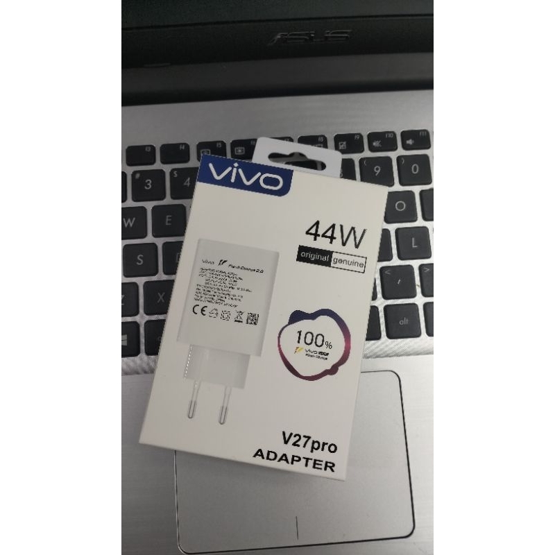 Jual Adapter VIVO V27 PRO 44W Batok Charger Vivo Fast Charge 2.0 Super ...