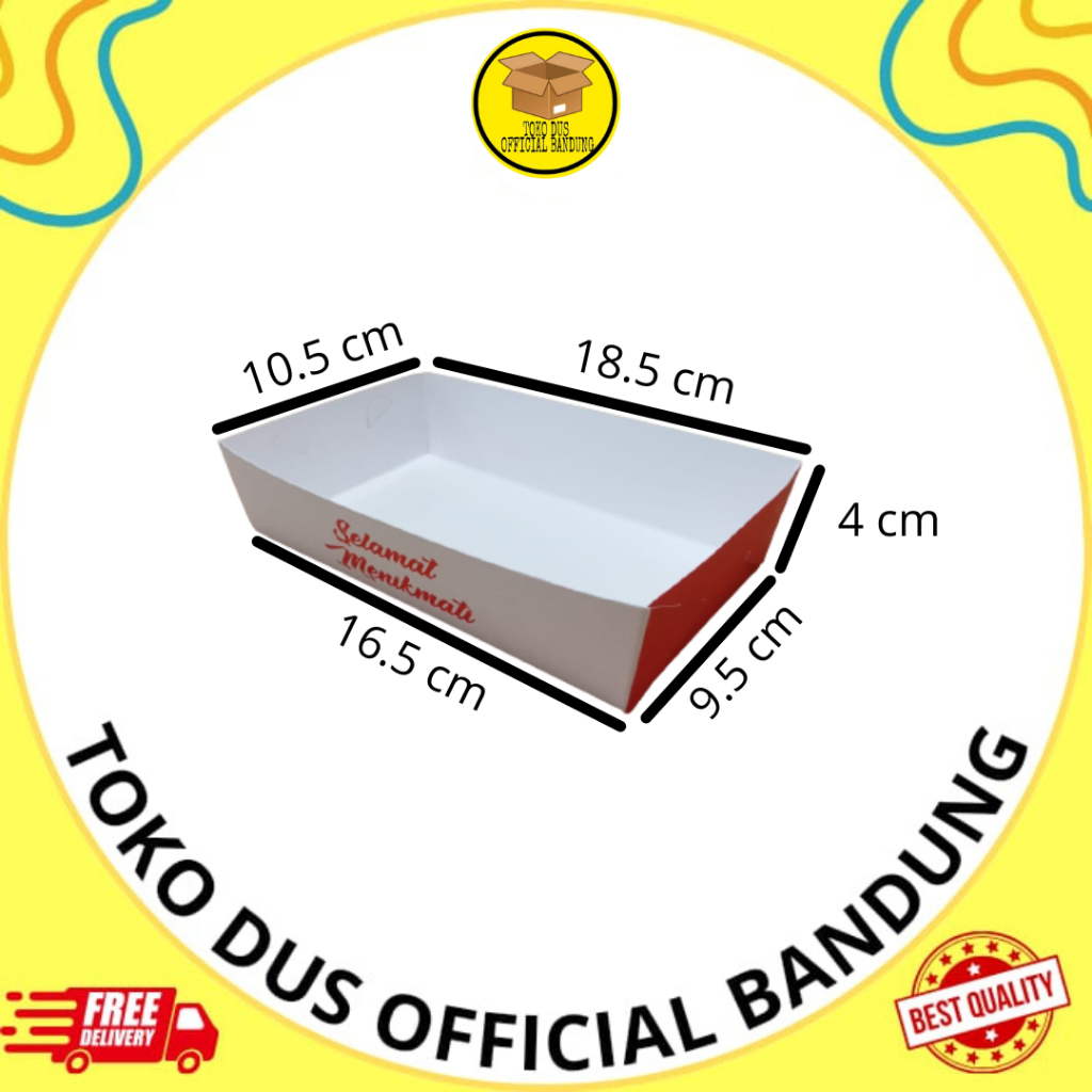 Jual paper tray putih L / Tray L mirip Kfc/Piring kertas Food Tray ...