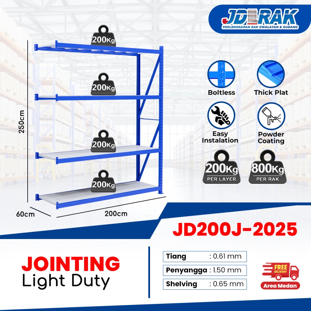Jual Rak Gudang Rak stok gudang medan rak Besi Siku 3 dan 4 Susun 800KG ...