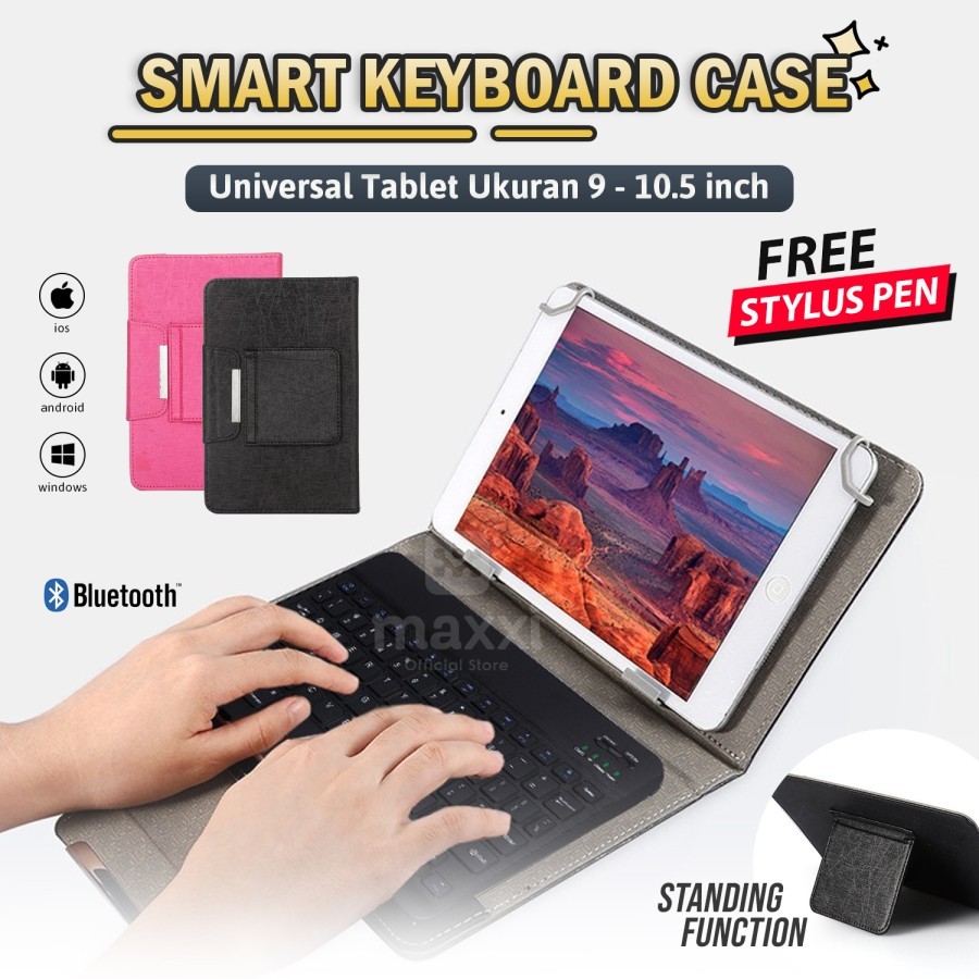 Jual Smart Case Keyboard Bluetooth Universal For All iPad Tablet ...
