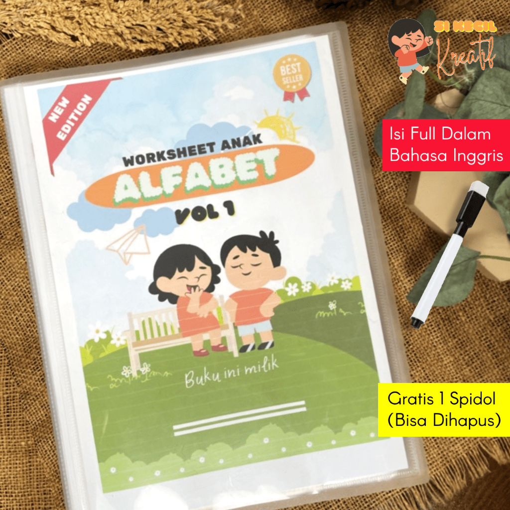 Jual Volume 1 - Alfabet - WORKSHEET BUKU BELAJAR AKTIFITAS DAN MENULIS ...