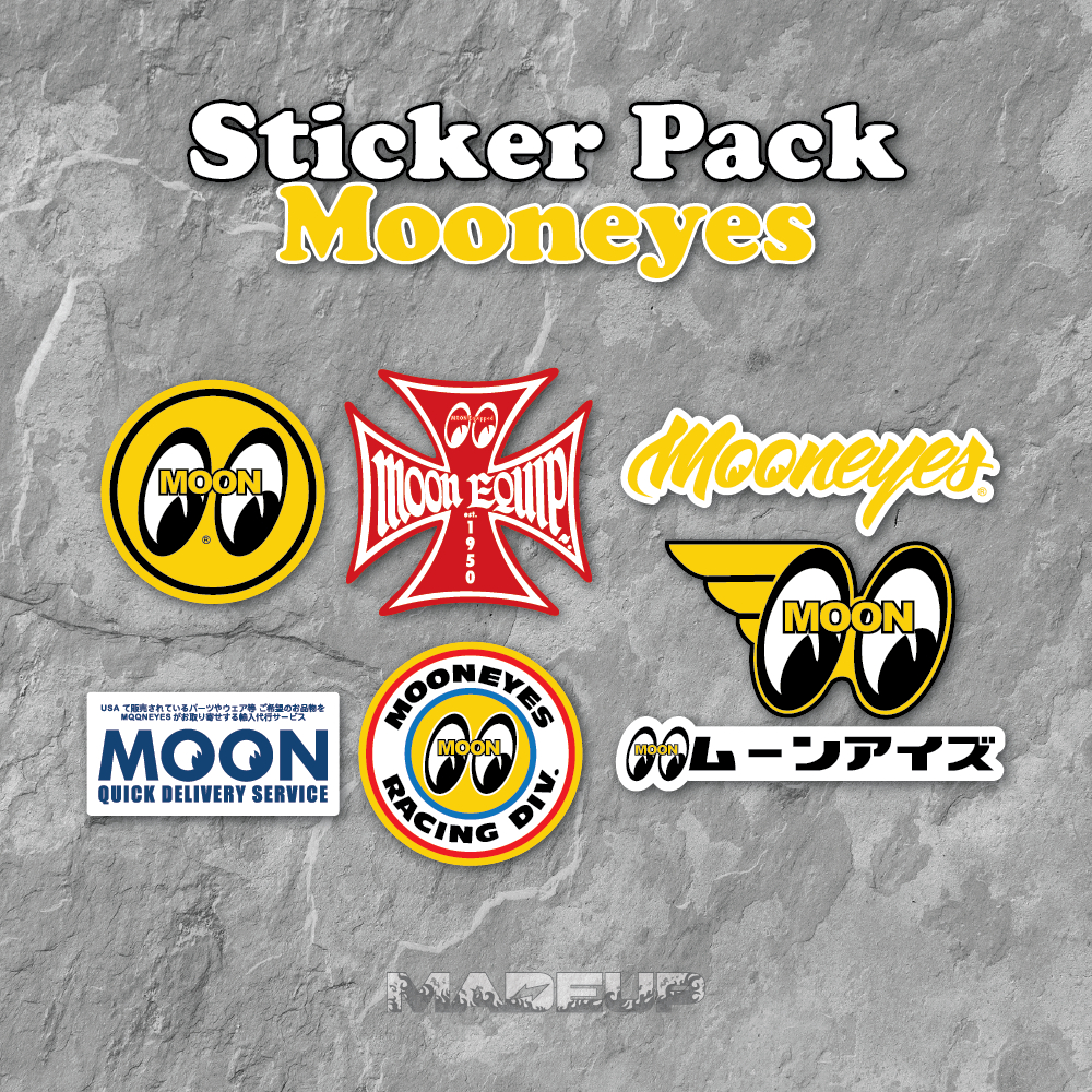 Jual STICKER PACK PRINT AND CUT MOONEYES ISI 7 PCS ANTI AIR SUDAH ...
