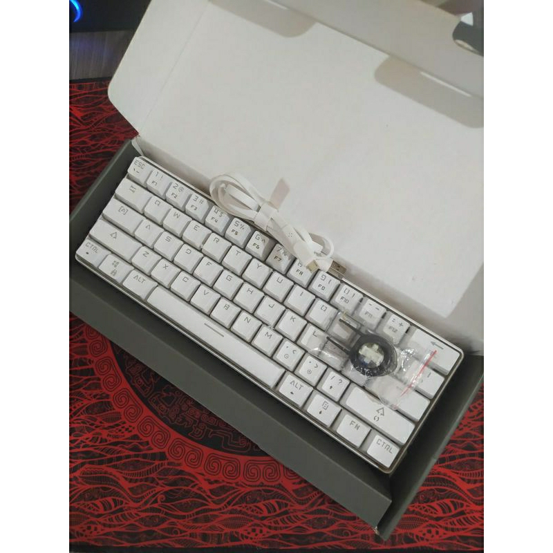 Jual Keyboard Vortex vx5 white second fullset mulus | Shopee Indonesia
