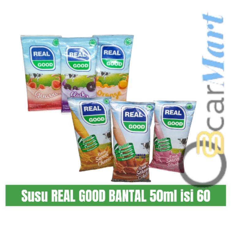 Jual Susu REAL GOOD Bantal 50ml 1 Dus isi 60 | Shopee Indonesia