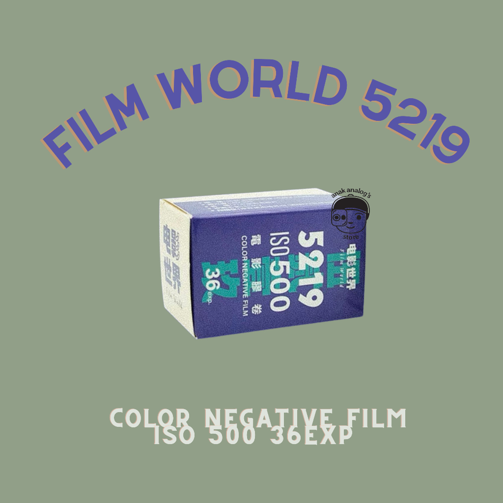 Jual Roll Film Film World 5219 Color Negative Film ISO 500 Color Film ...