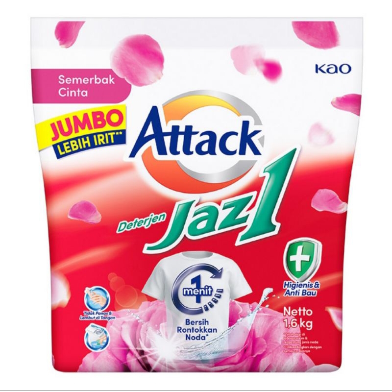 Jual ATTACK JAZ1 DETERGEN JUMBO 1,6 KG | Shopee Indonesia