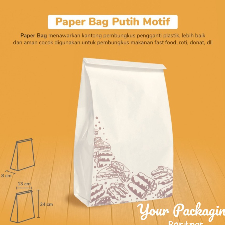 Jual Jual Isi 1 Kemasan Kantong Kes Paper Bag Grade Kantong Kes 13x25x8 ...