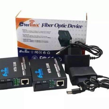 Jual ETERLINK HTB 3100 A+B Sepasang Fullset Adaptor 5V 2A Media ...
