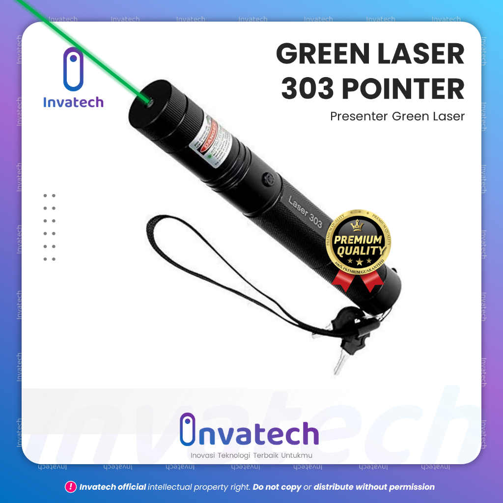 Jual Green Laser Presenter Green Laser Pointer 303 Rechargeable Laser Pointer High-Powerful ...