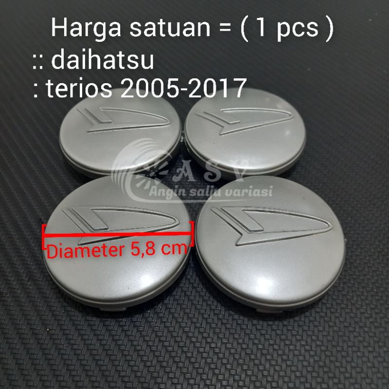 Jual dop roda tutup velg mobil daihatsu terios 2005-3017 diameter 5,8 ...