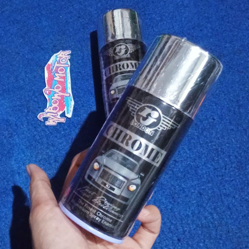 Jual CAT SEMPROT PILOX PILOK MERK RJ LONDON WARNA CHROME KROM KRUM ...