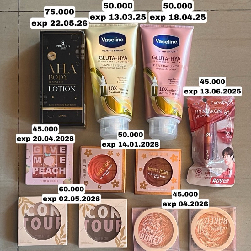 Jual Make up & Skincare ORI Thailand - Vaseline Odbo Sivanna Colors AHA ...