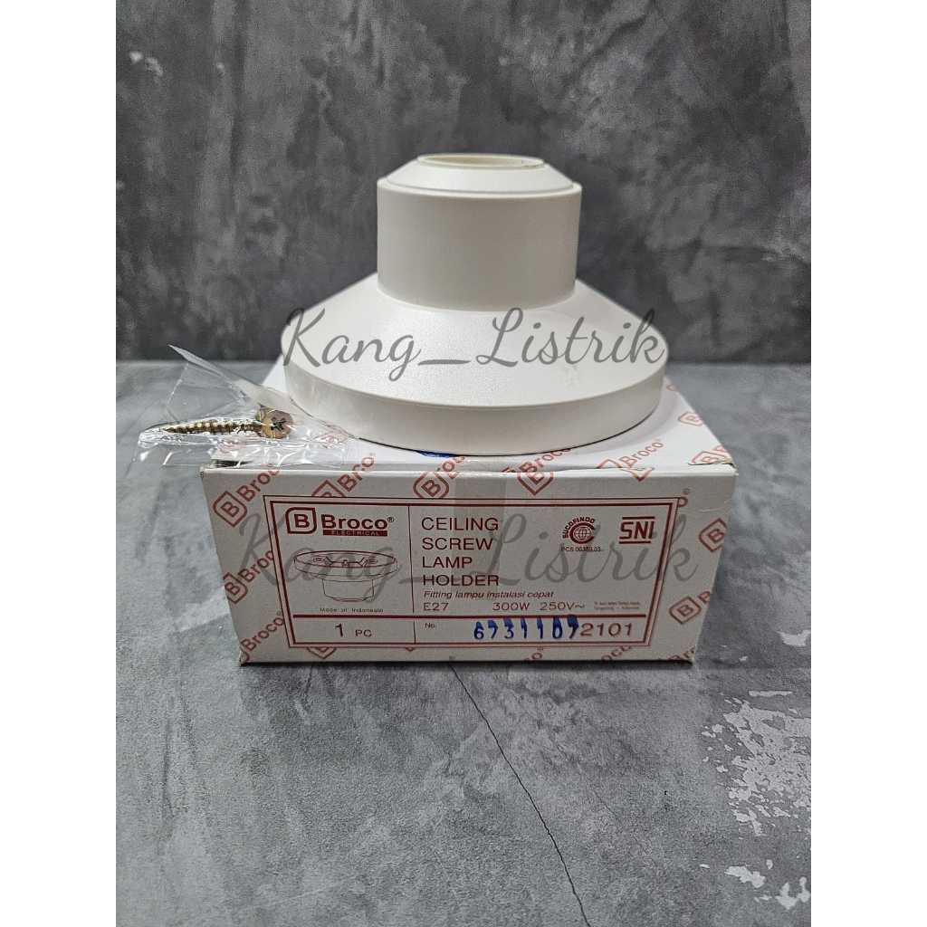 Jual FITTING PLAFON LUX BROCO-12101 / FITTING LAMPU LUX BROCO PLAFON ...