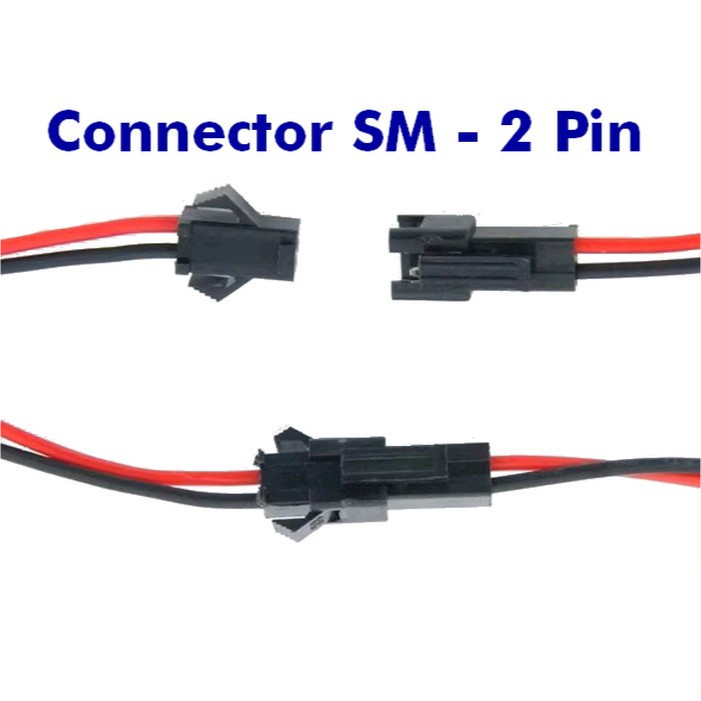 Jual Kabel Konektor SM 2P Male Female Connector 2 Pin | Shopee Indonesia