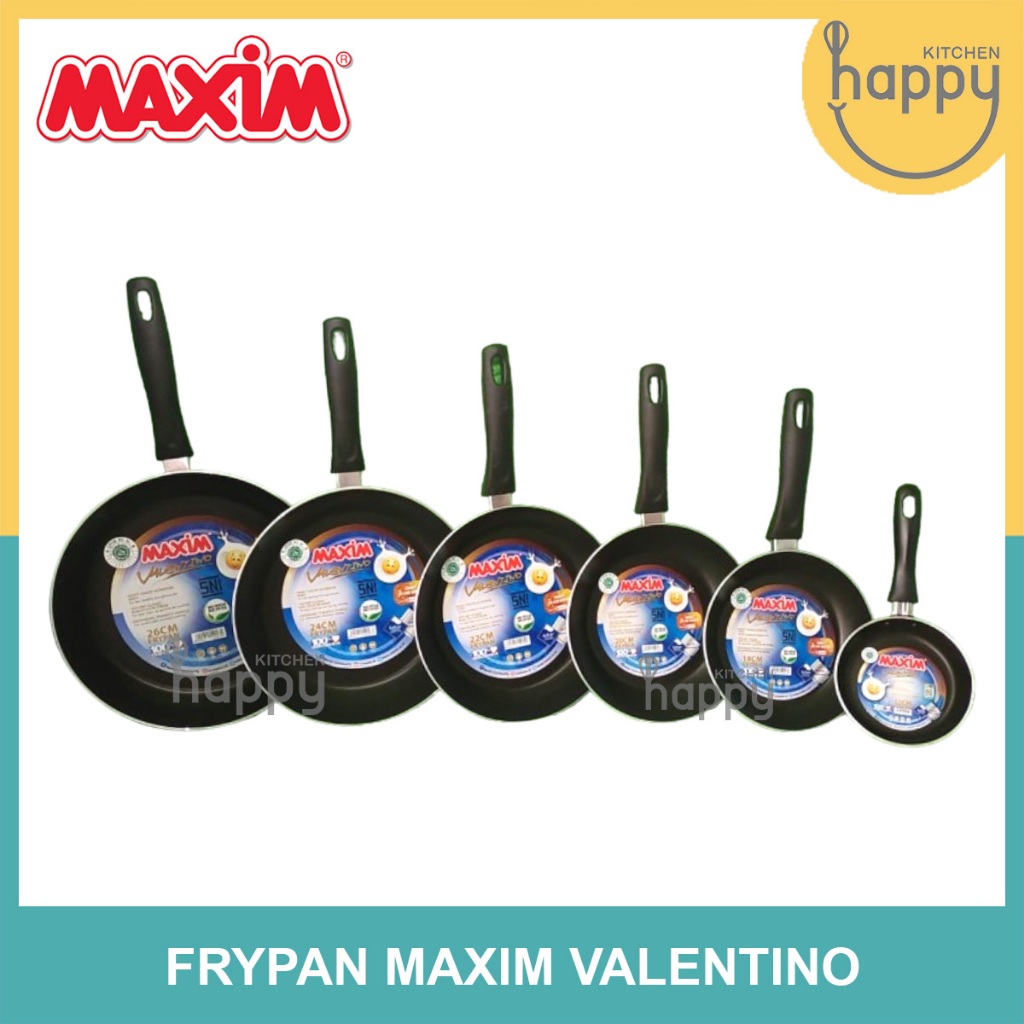 Jual Frypan Teflon Maxim Valentino Diameter 12 18 20 22 24 26 CM Panci ...