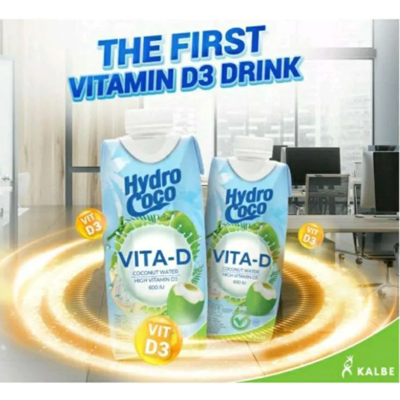 Jual Minuman Coconut Water Air Kelapa Hydro Coco Vitamin D-3 330ml ...