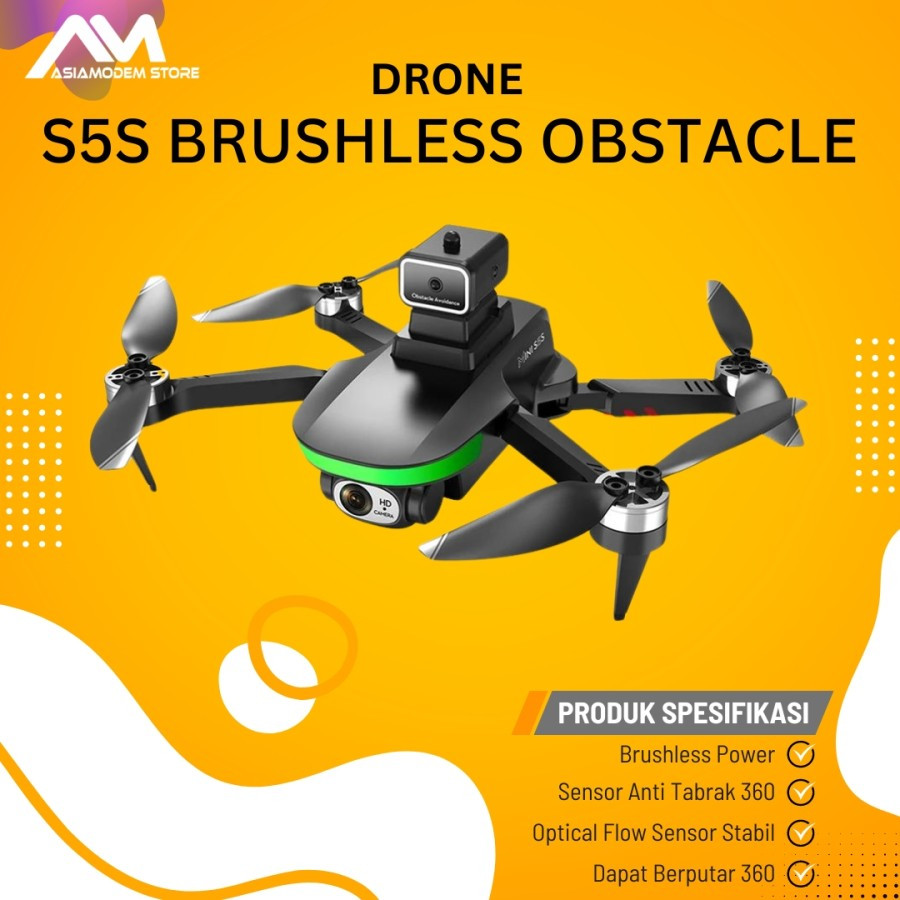 Jual Drone Mini S5S 4K Camera Brushless Optical Flow Anti Nabrak | Shopee Indonesia