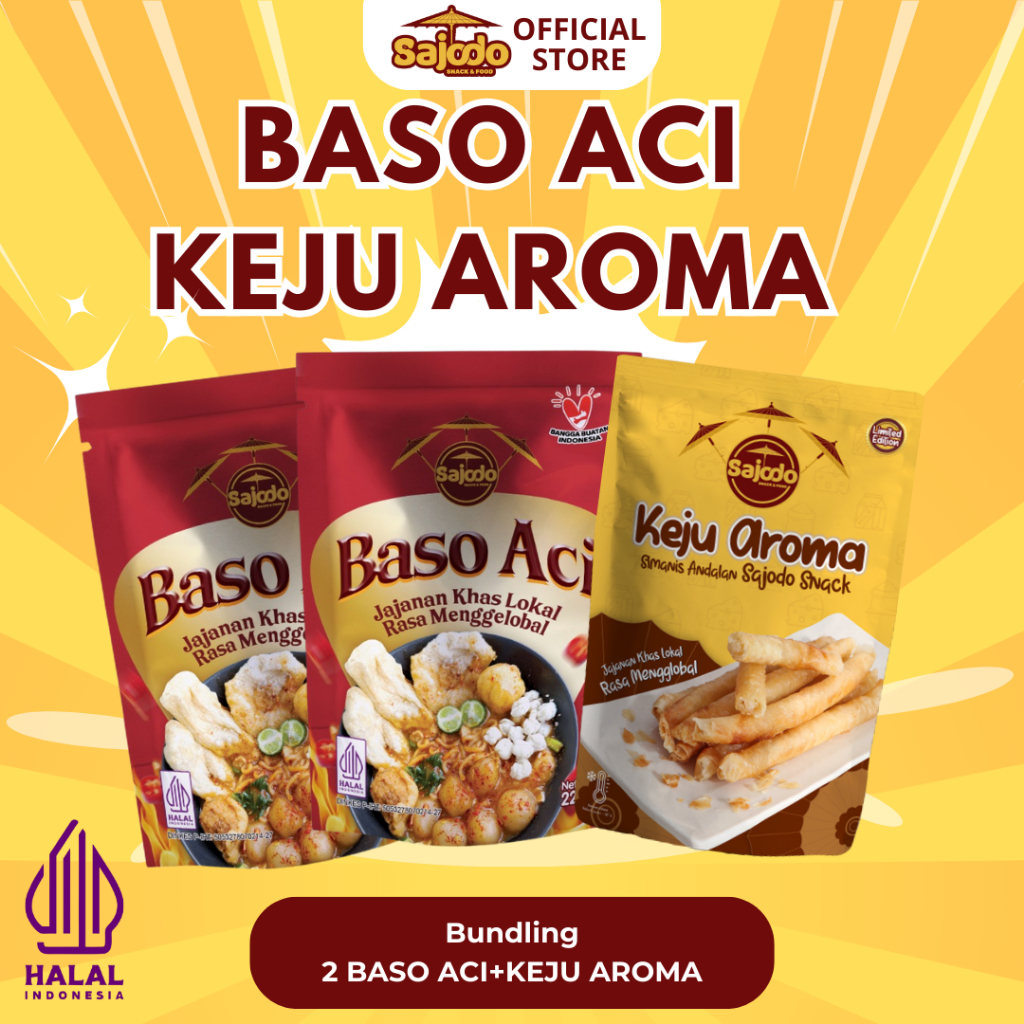 Jual SAJODO - PAKET BUNDLING SAJODO BEST SELLER 2 - BASO ACI 2 (195 ...