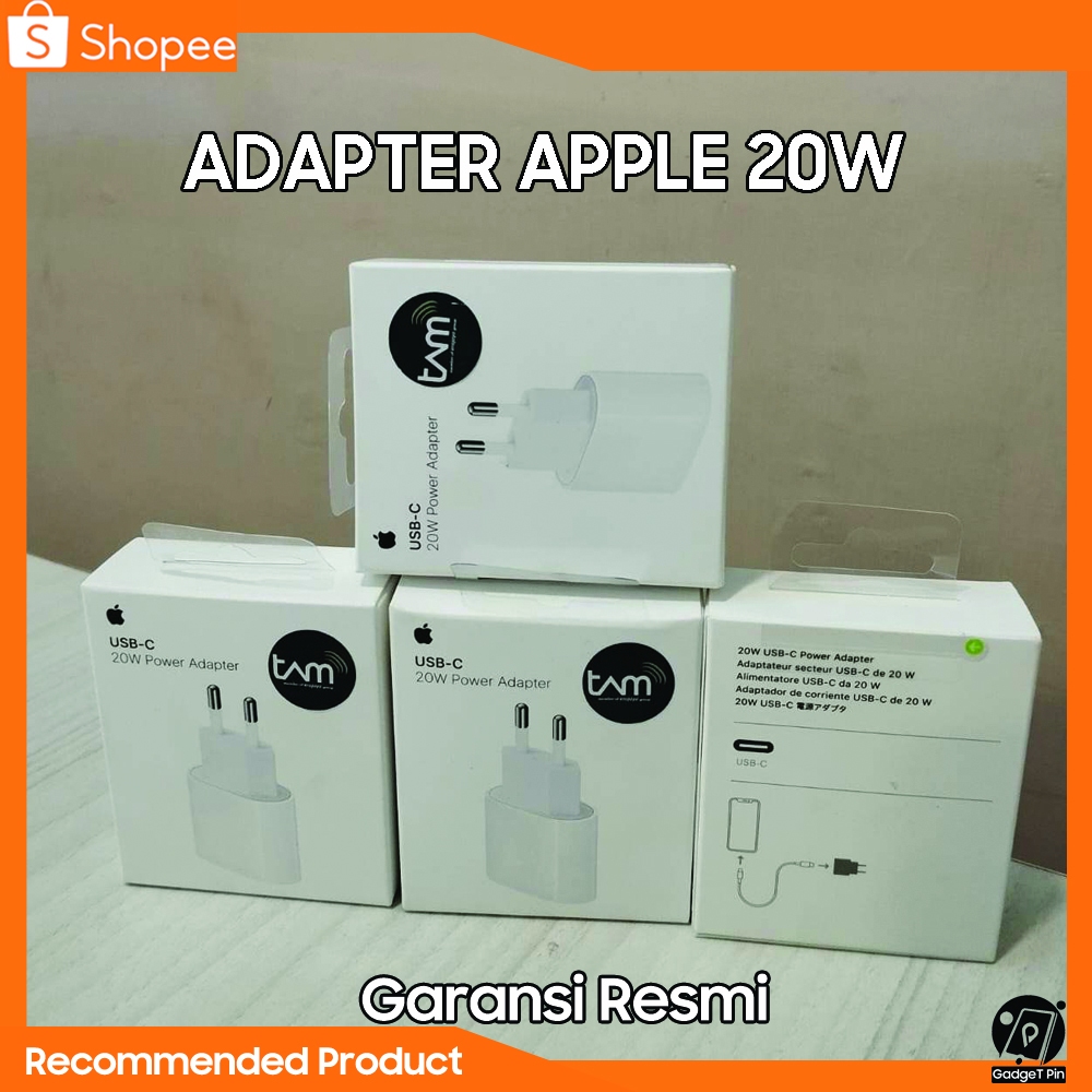 Jual Adapter Apple 20W Original Baru Bergaransi Resmi | Shopee Indonesia