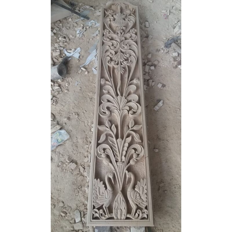 Jual RELIEF KLASIK BUNGA UKIRAN 30X160 HIASAN DINDING BATU ALAM JOGJA ...