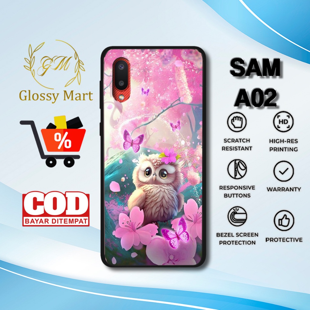 Jual Case Sam A02 Terbaru - Casing Sam A02 - Motif Owl Cute - Hardcase ...