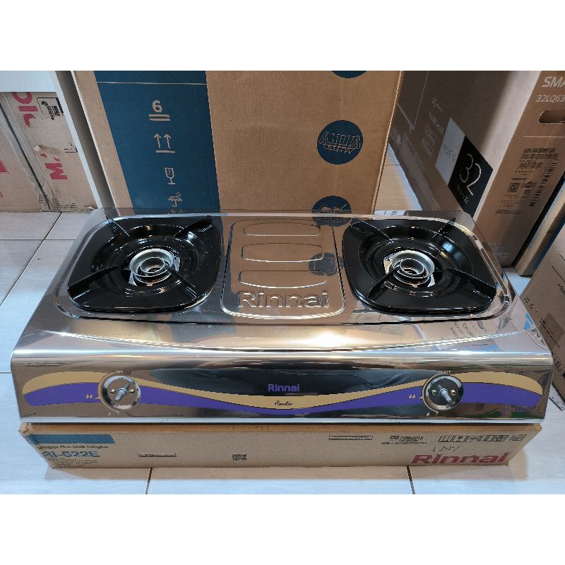 Jual kompor Rinnai 522E /kompor 2 tungku Rinnai | Shopee Indonesia