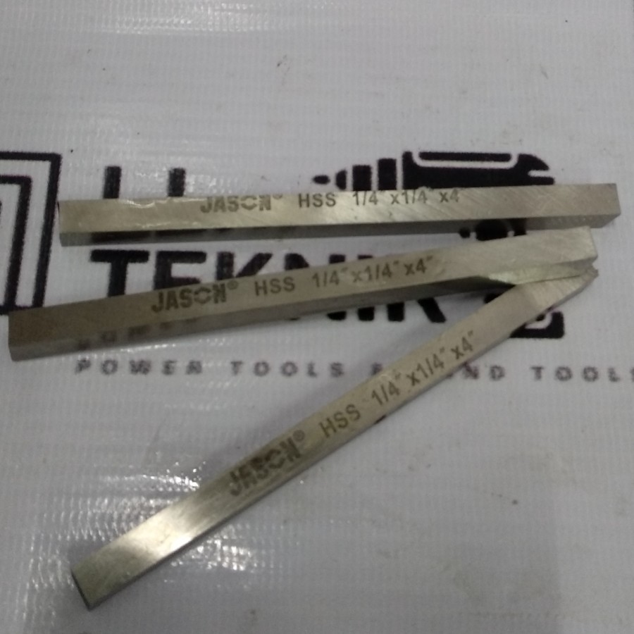 Jual JASON PISAU BUBUT HSS 1/4" X 4" SQUARE TOOL BIT 6 MM X 100 MM 362 ...