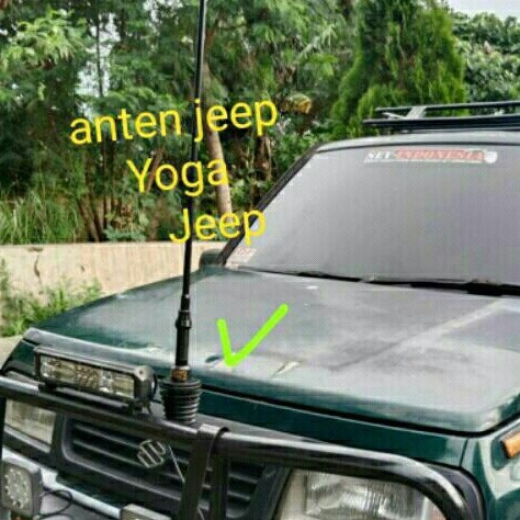 Jual KODE L77G antena jeep tegak variasi hardtop cj willys utility ...