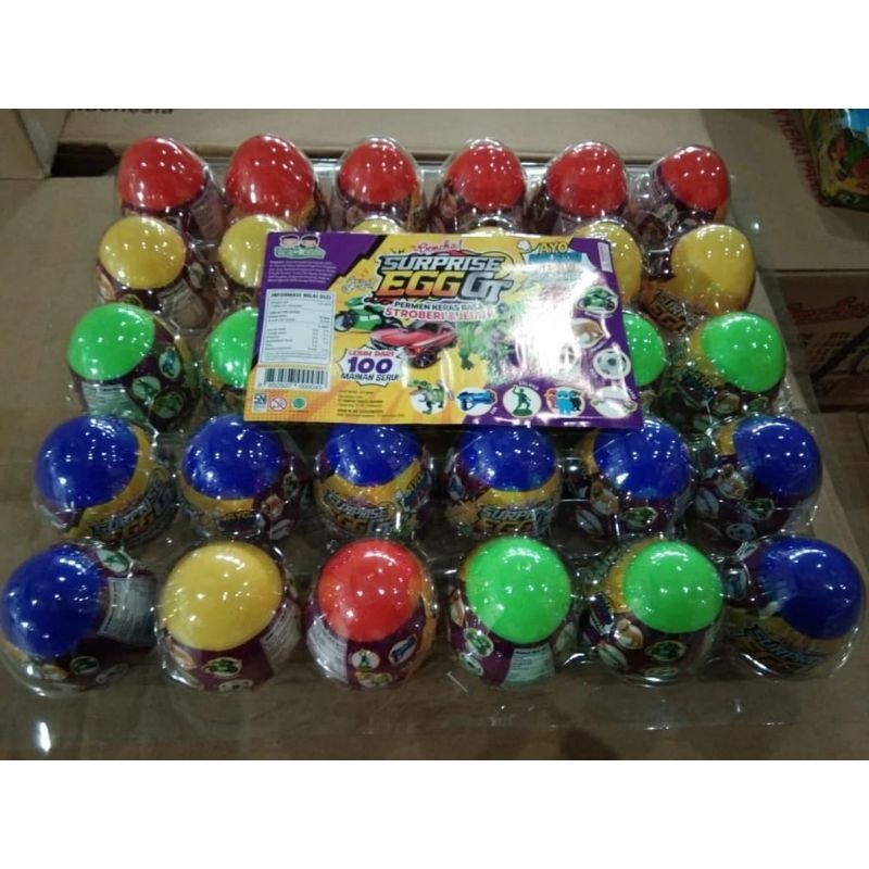 Jual Boncha Permen Mainan Telur isi 30 pcs | Shopee Indonesia