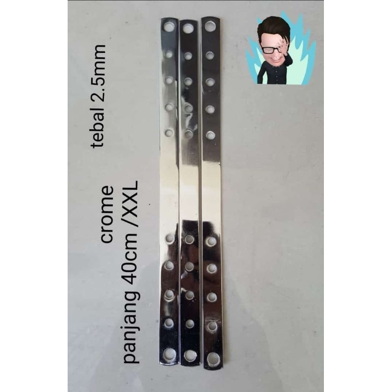Jual tiang panel rem besi crom 40cm 38cm tebal plat tiang rem serba ...