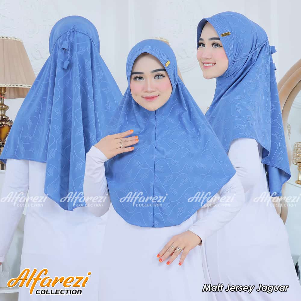 Jual KERUDUNG BERGO MOTIF DAUN YANG LAGI BUMING HIJAB MOTIF JAGUUARE ...