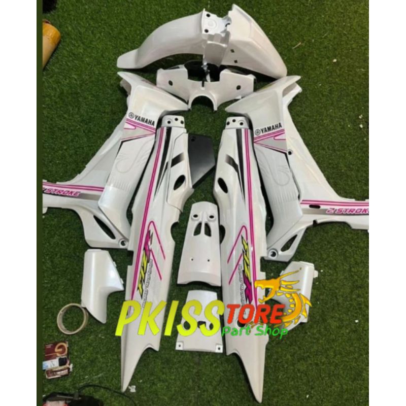 Jual Cover Body Bodi Set Halus Yamaha Fizr Fiz R Custom Putih List Pink ...