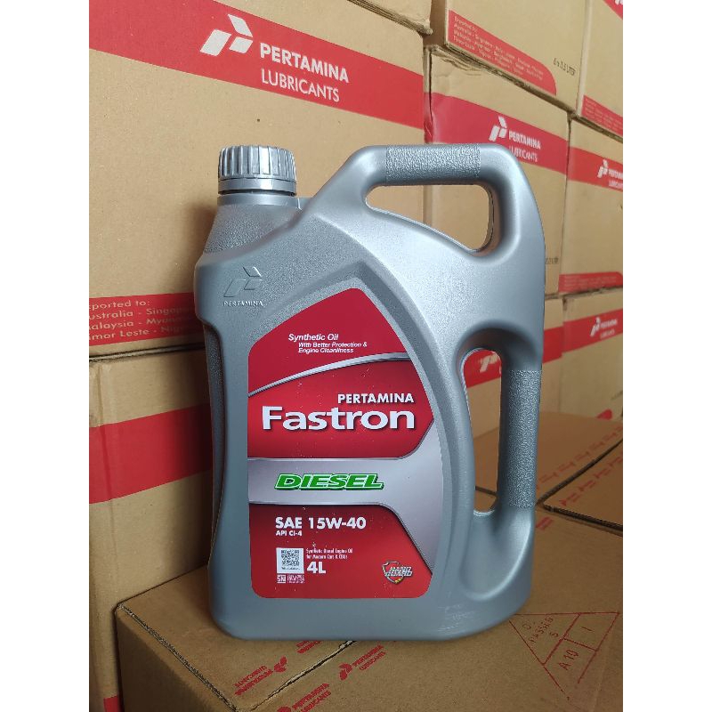 Jual OLI PERTAMINA FASTRON DIESEL 15W-40 4Liter | Shopee Indonesia