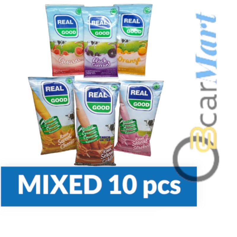 Jual Susu UHT REAL GOOD BANTAL 50ml isi 10 | Shopee Indonesia