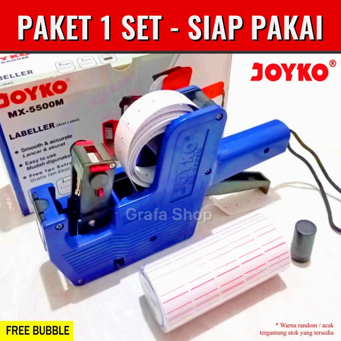 Jual Paket Label Harga Joyko MX5500 / alat cetak label harga 1 set ...