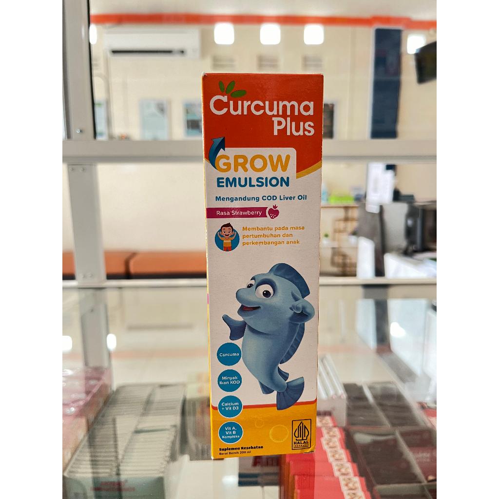 Jual Curcuma Plus Grow Emulsion Strawberry 200ml | Shopee Indonesia
