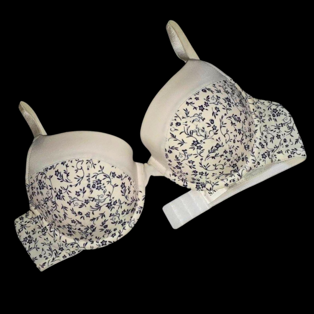 Jual Bra Frost White Patterned with Details Label | Shopee Indonesia