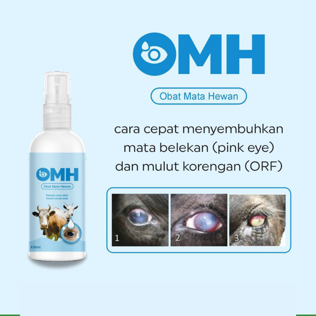 Jual OMH Obat Mata Hewan Sapi dan Kambing Spray | Shopee Indonesia