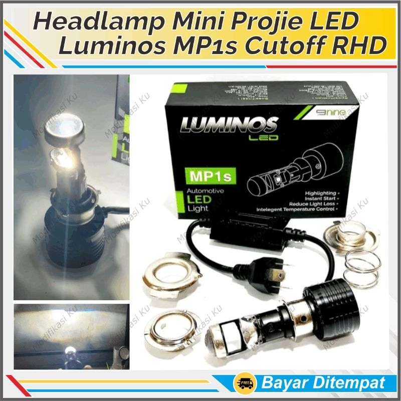 Jual LAMPU MINI PROJIE H4 LUMINOS MP1 3 WARNA PUTIH KUNING ALA ALA BILED | Shopee Indonesia