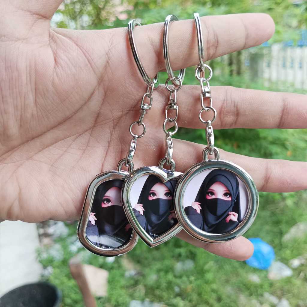 Jual Gantungan Kunci Besi Logam Custom Pakai Foto Sendiri | Shopee ...