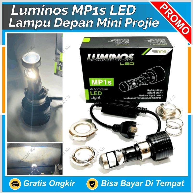Jual LAMPU DEPAN MOTOR MOBIL MINI PROJI H6 H4 SINAR CUT OFF PUTIH KUNING LUMINOS MP1 MP1S 3 ...